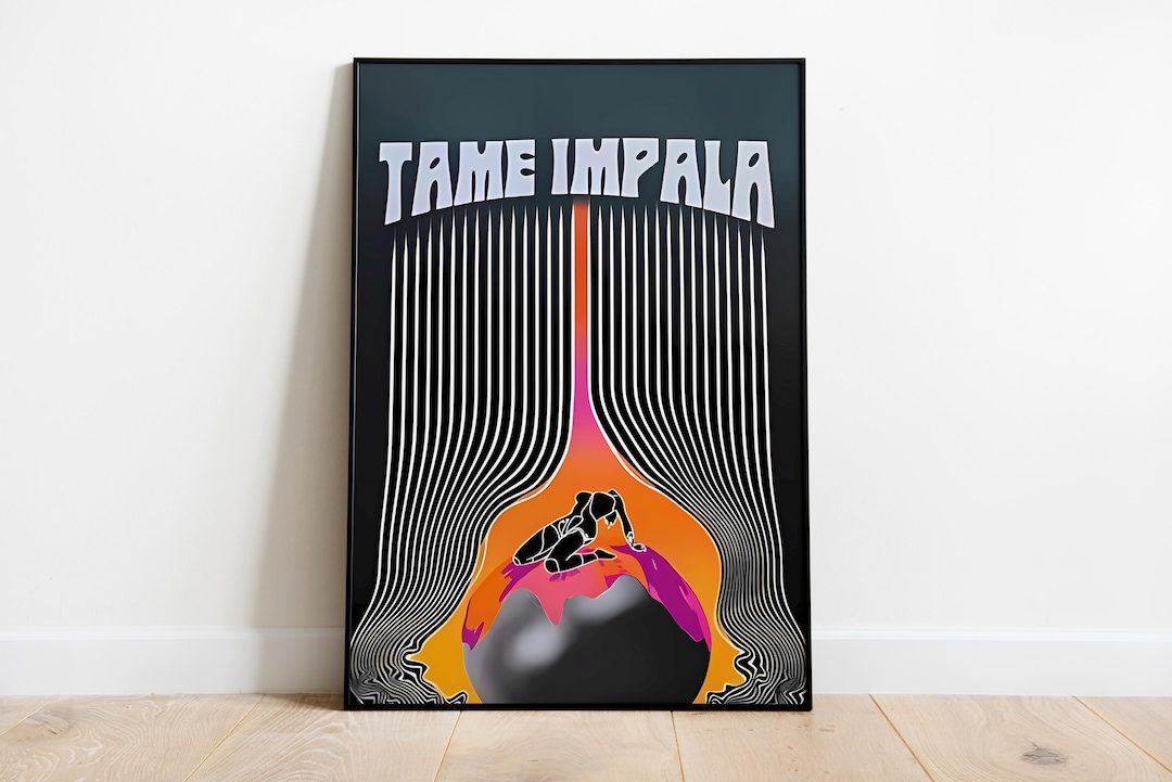 Tame Impala Poster Print | Artist Poster | Music Gift | Wall Decor ...
