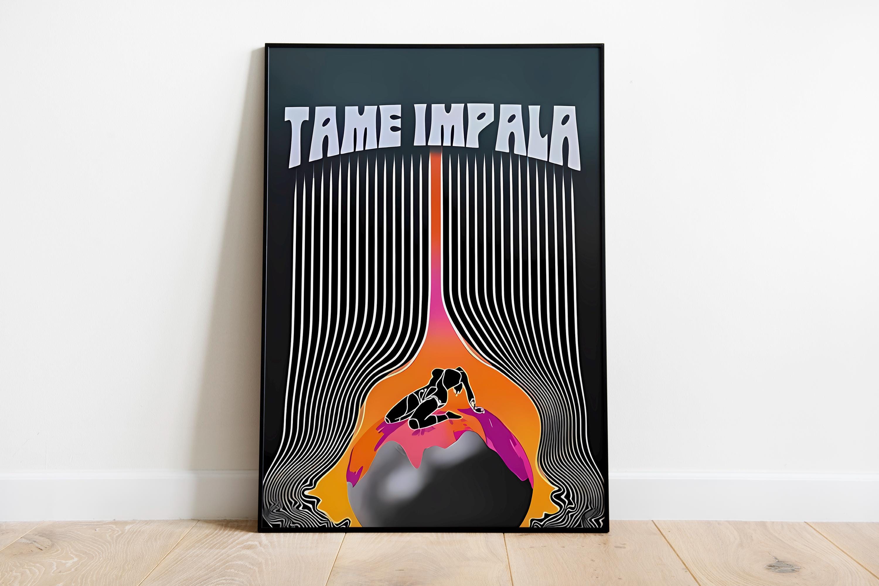 Tame Impala Poster Print | Artist Poster | Music Gift | Wall Decor ...
