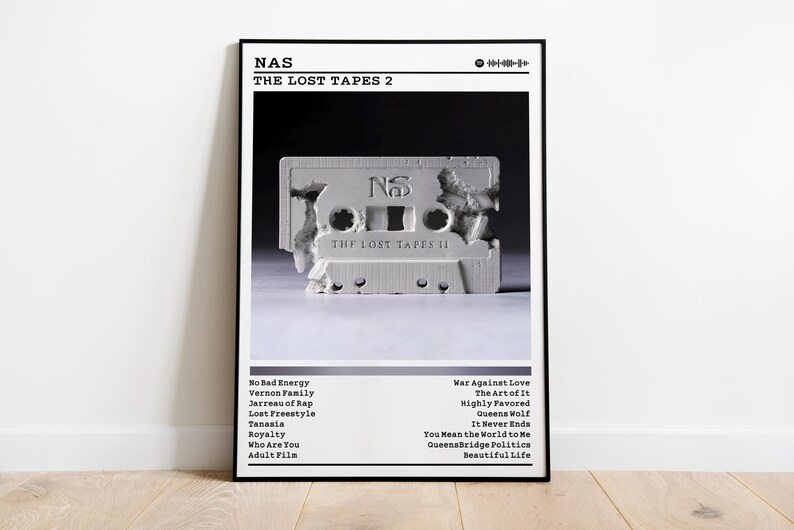 Nas Poster Print | the Lost Tapes 2 Album Poster | Music Poster | Album ...
