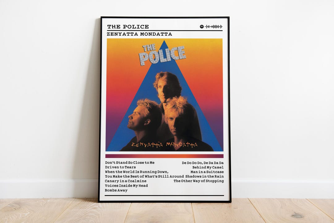 The Police Poster Print | Zenyatta Mondatta Album Poster | Music Poster ...