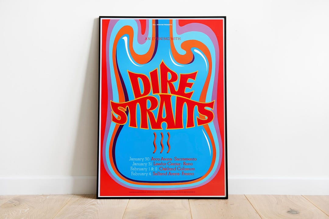Dire Straits Poster Print | Artist Poster | Music Gift | Wall Decor ...
