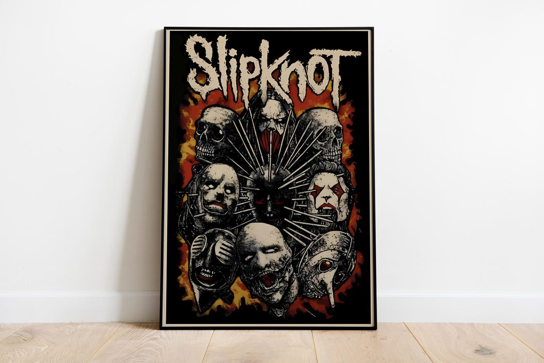 Slipknot Poster Print | Artist Poster | Music Gift | Wall Decor | Room ...