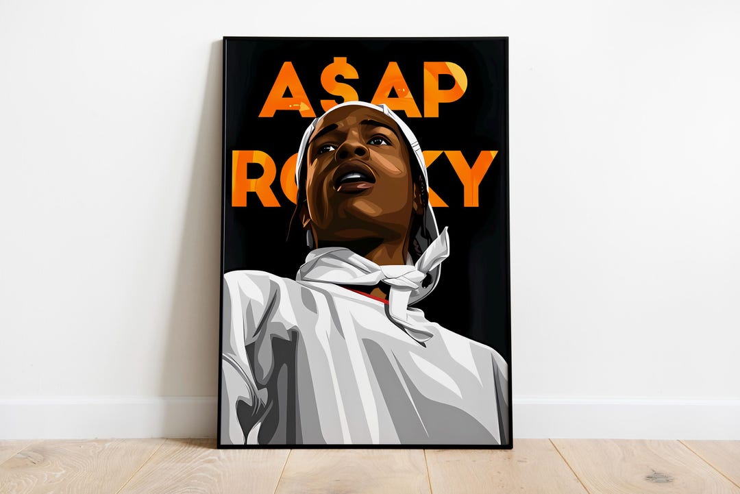Asap Rocky Poster Print Artist Poster Music Gift Wall Decor Room Decor ...