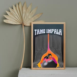 Tame Impala Poster Print | Artist Poster | Music Gift | Wall Decor ...