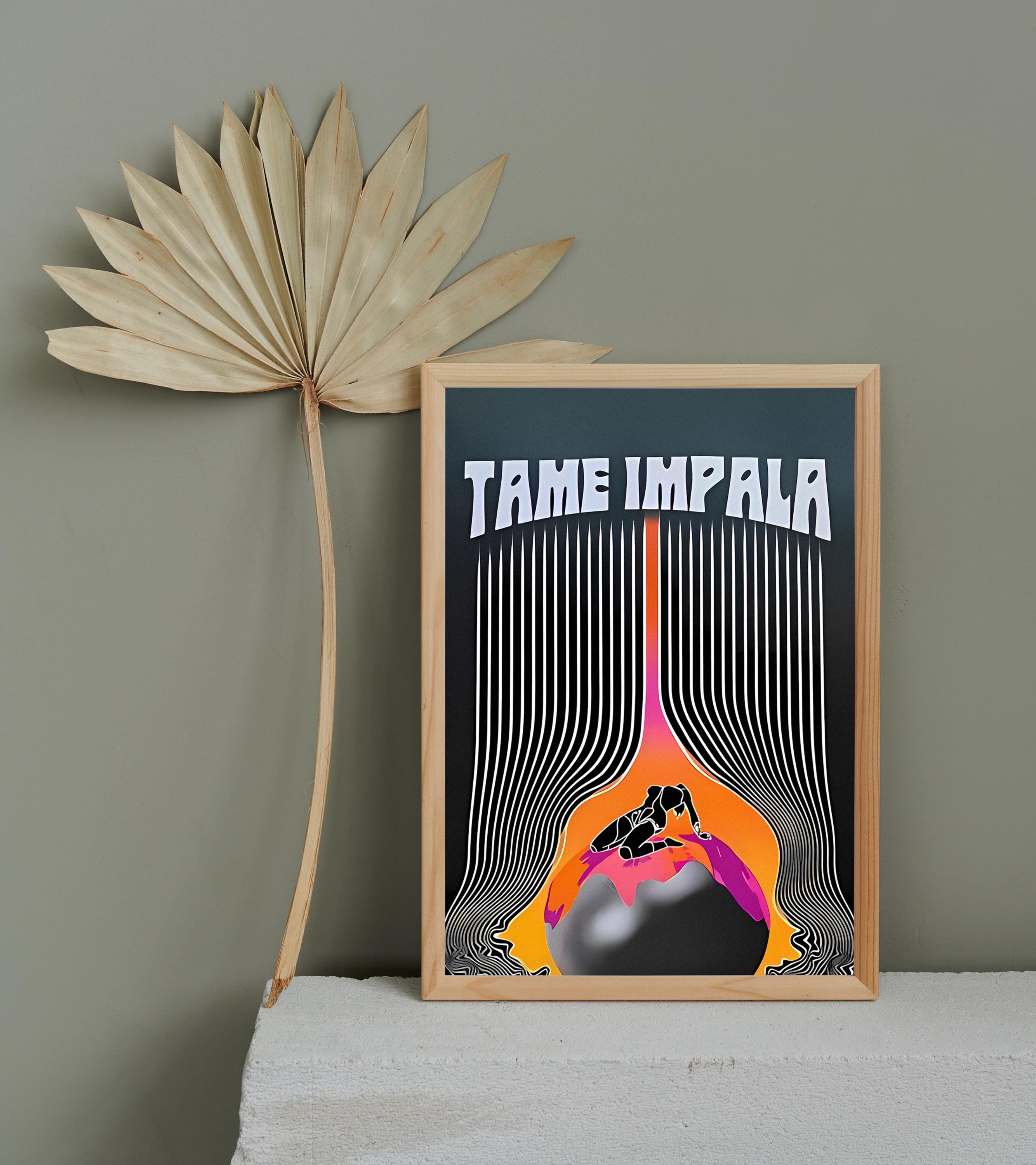 Tame Impala Poster Print | Artist Poster | Music Gift | Wall Decor ...