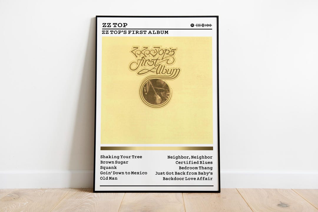 ZZ Top Poster Print | ZZ Top's First Album Album Poster | Music Poster ...