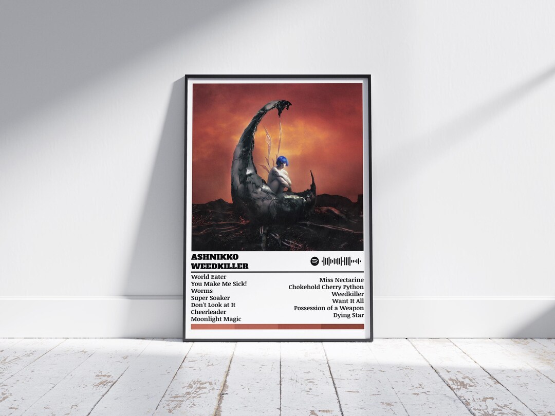 Ashnikko Poster Print Weedkiller Album Poster Music Poster Album Cover ...