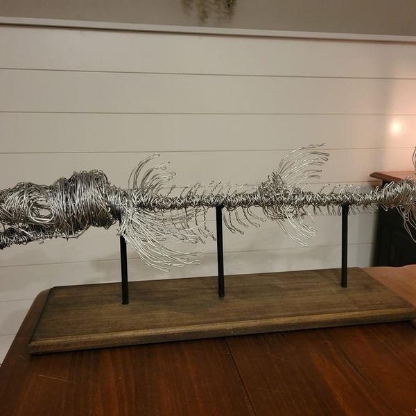 Wire Fish Sculpture - Etsy