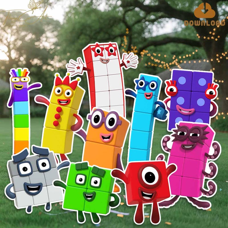 Numberblocks Stickers - Etsy