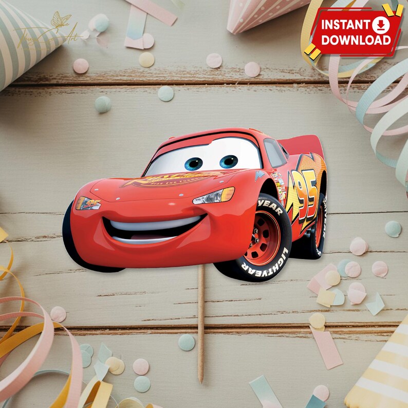 Disney Cars Birthday Photo Booth Props, Printable Party Decorations ...