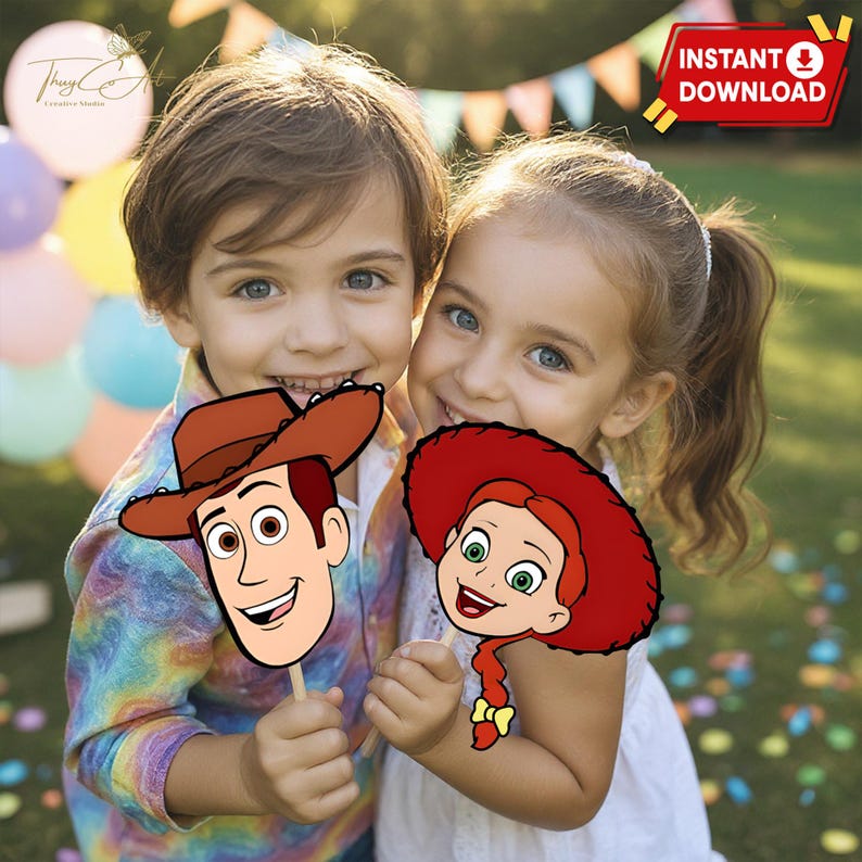 Toy Story Photo Booth Props: Birthday Party Decorations (digital ...