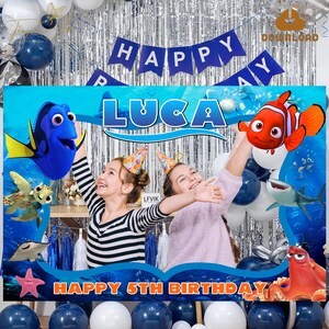 Printable Finding Nemo Photobooth Frame, Nemo Birthday Photo Sign ...