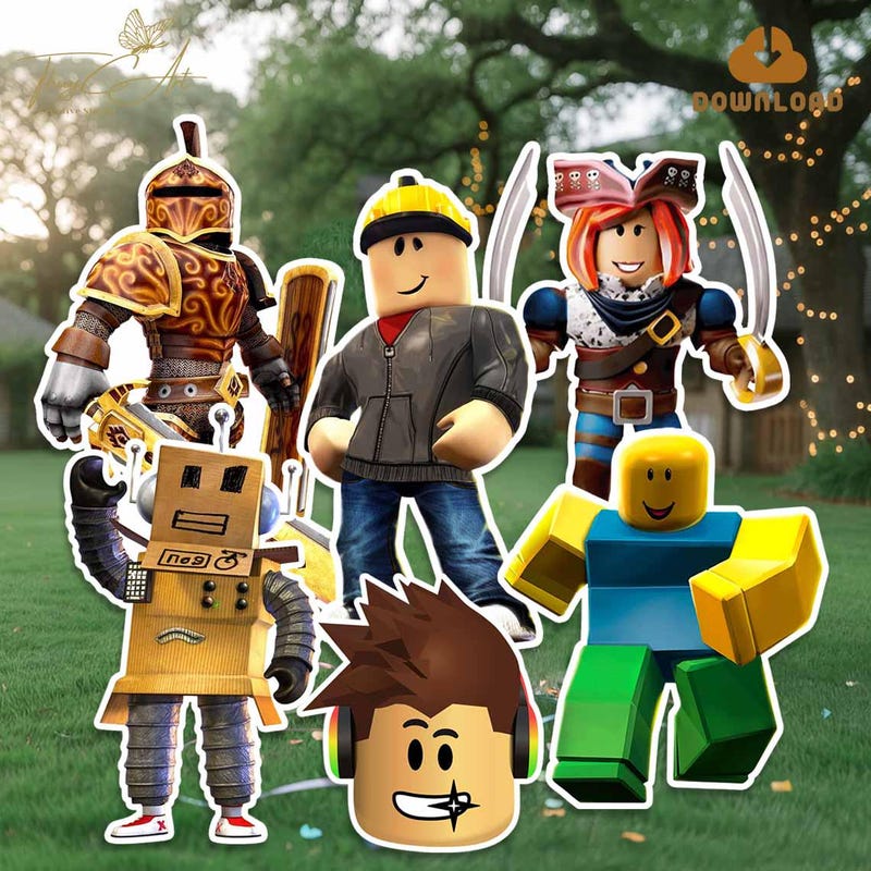 Roblox Paper Cutouts - Etsy New Zealand