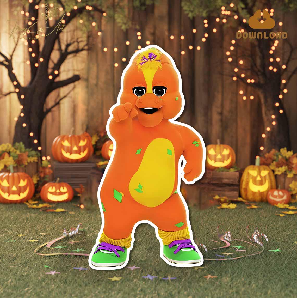 Barney and Friends Birthday Cutout Set: Purple Dinosaur Party Decor ...