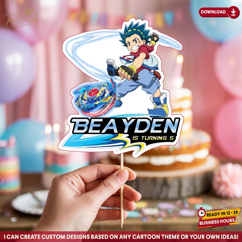 Beyblade Birthday Banner - Etsy