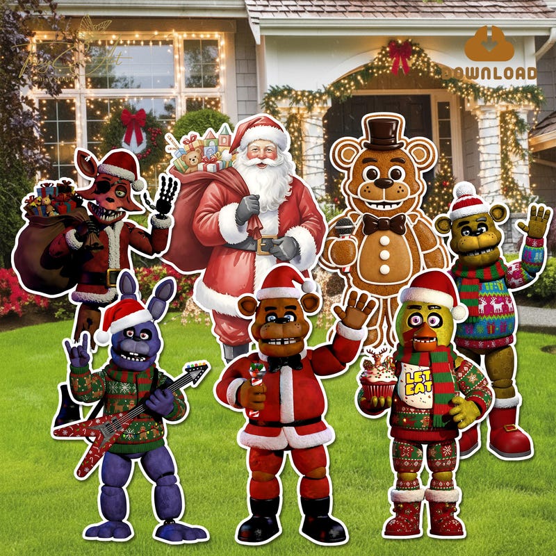 Five Nights of Freddy Cutouts - Etsy
