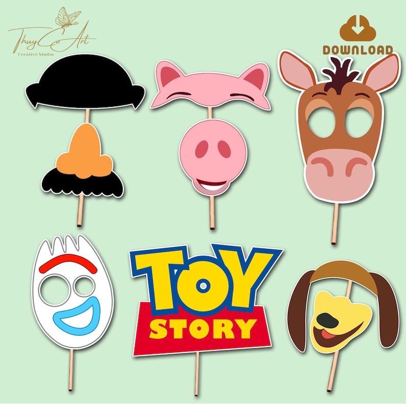 Toy Story Photo Booth Props: Birthday Party Printables (digital ...