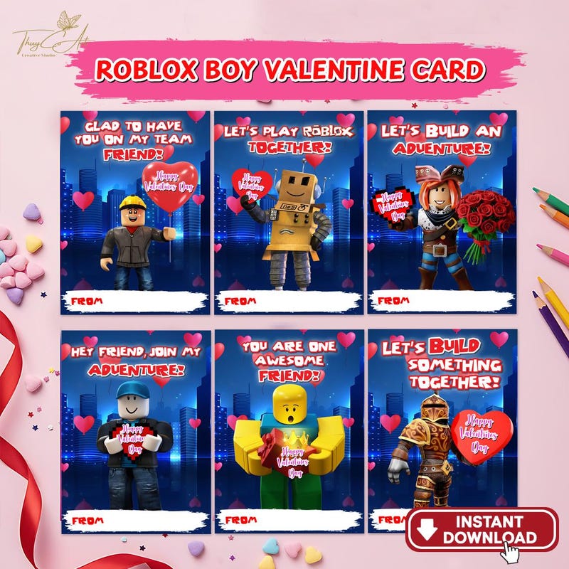 Roblox Class Valentine - Etsy UK