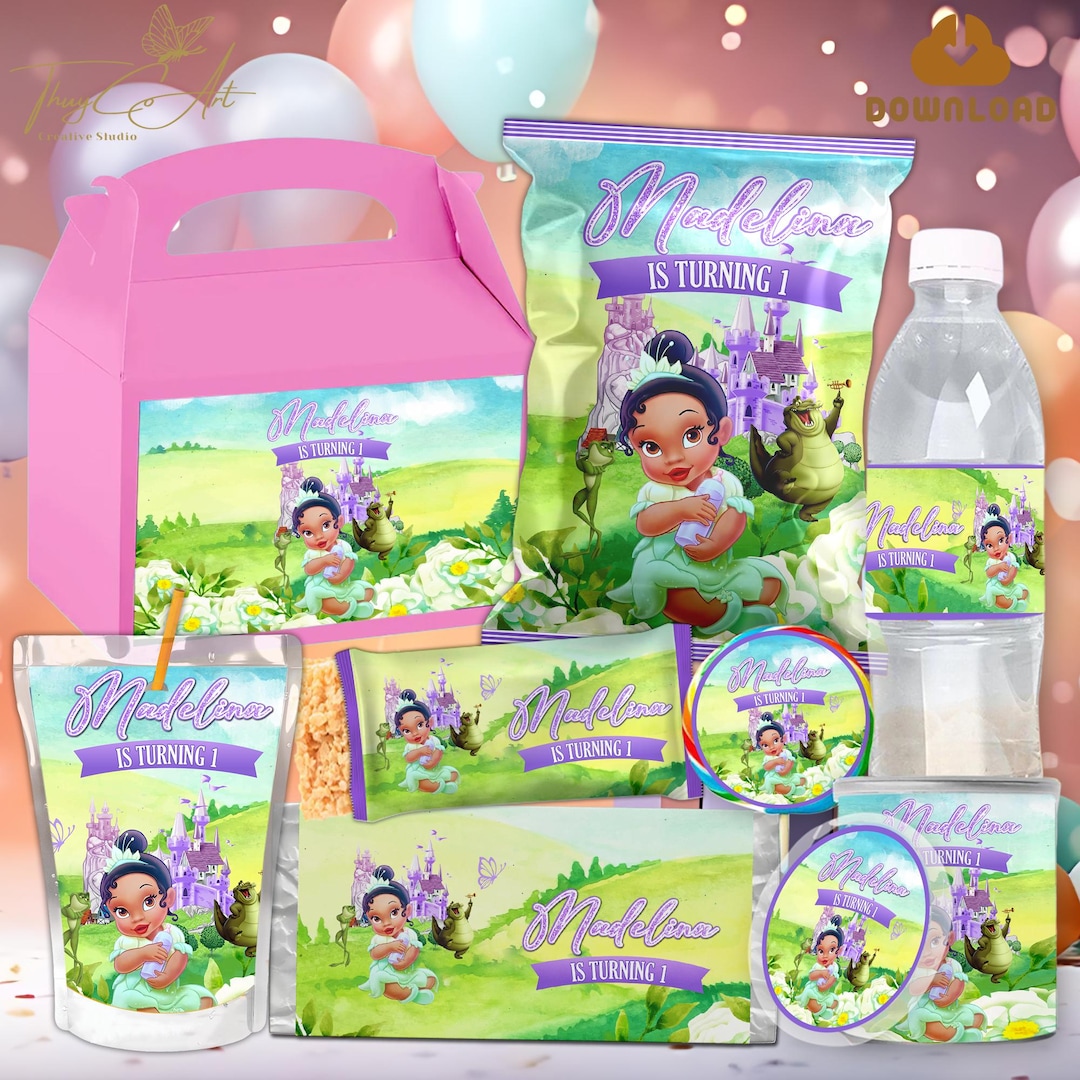 Printable Baby Tiana Birthday Party Bundle: Shower Decor (digital) - Etsy