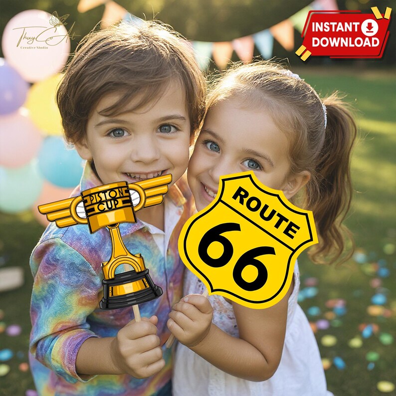 Disney Cars Birthday Photo Booth Props, Printable Party Decorations ...