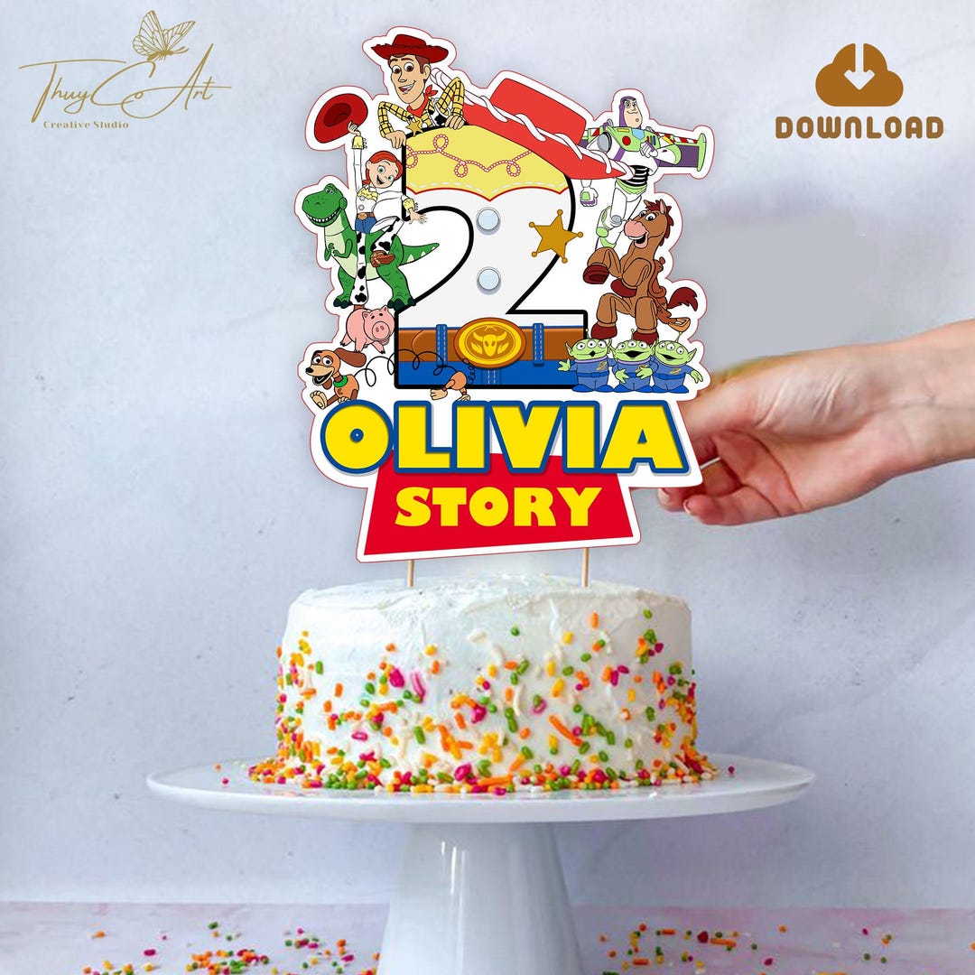 Printable Toy Story 2nd Birthday Cake Topper (digital Download) - Etsy UK