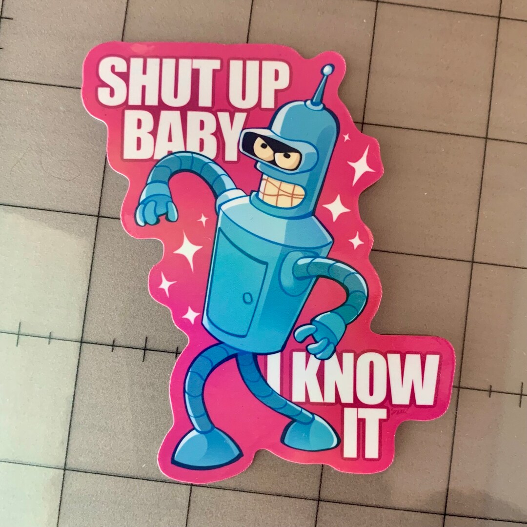 Holographic Futurama Bender Sticker - Etsy