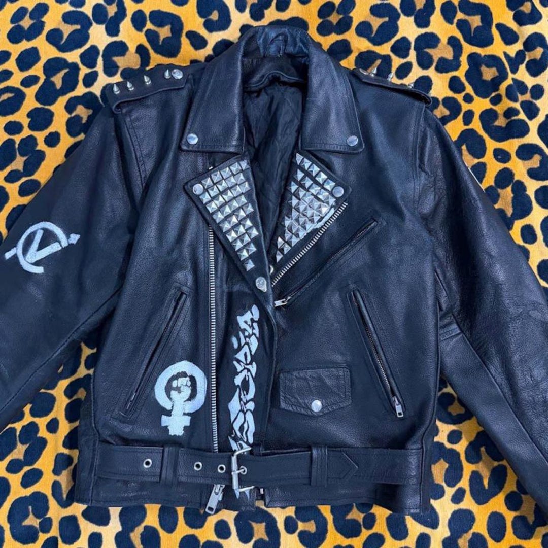 PROJECT FUNDRAISER: Handmade Leather Anarchist Crust Punk Jacket - Etsy