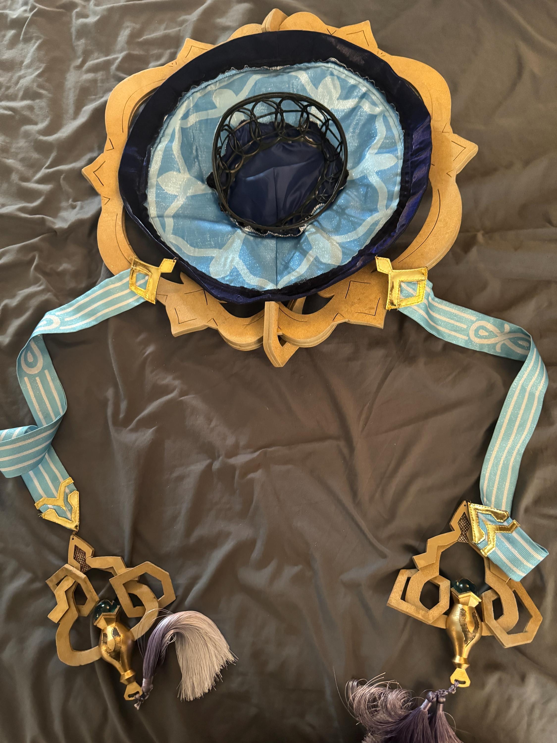 Genshin Impact Wanderer / Hat Guy Costume Men's Large, With Bell of ...