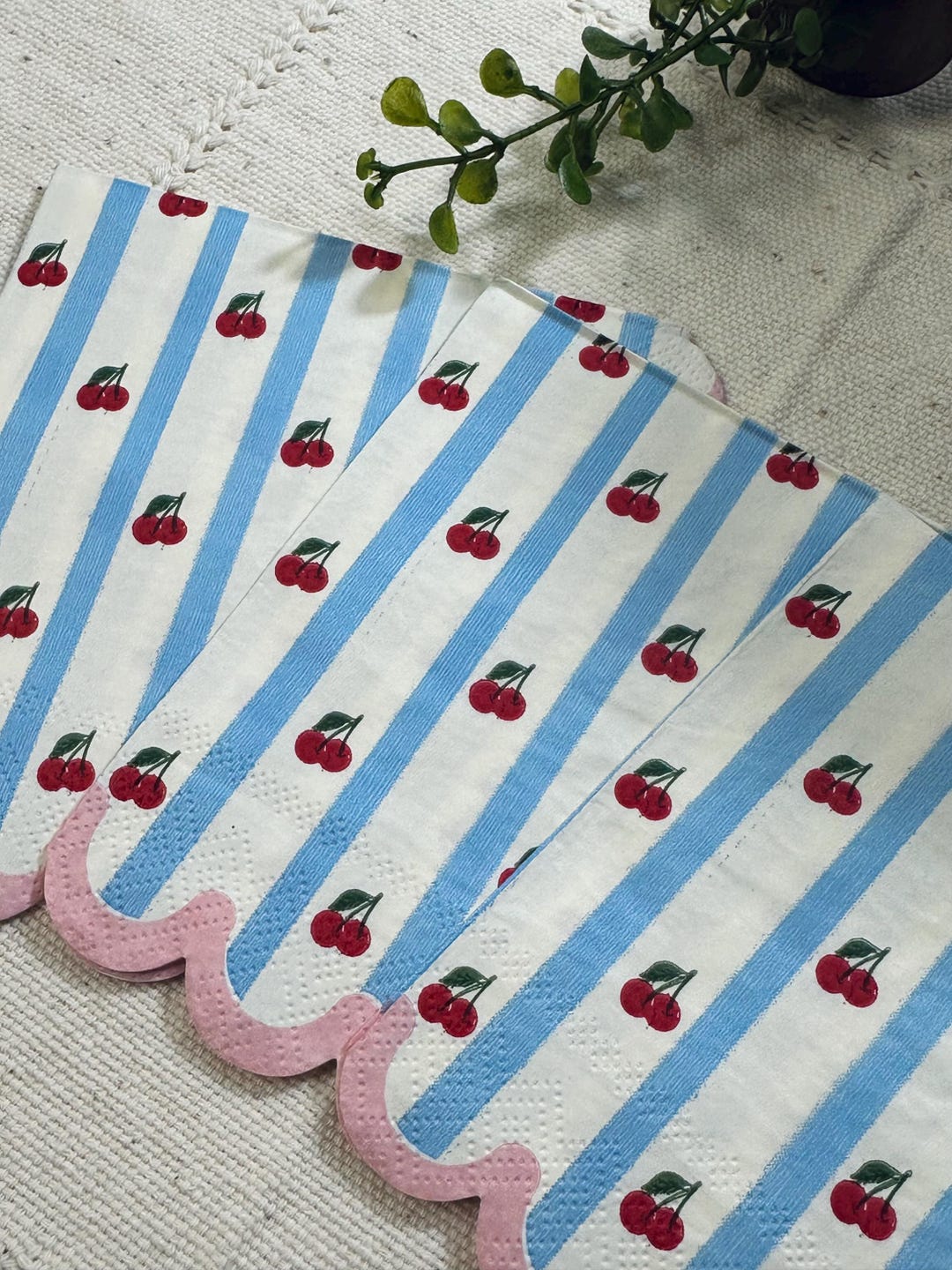 Cherry Napkins, Decoupage Napkins, Fruit Napkins, Decoupage Napkin ...