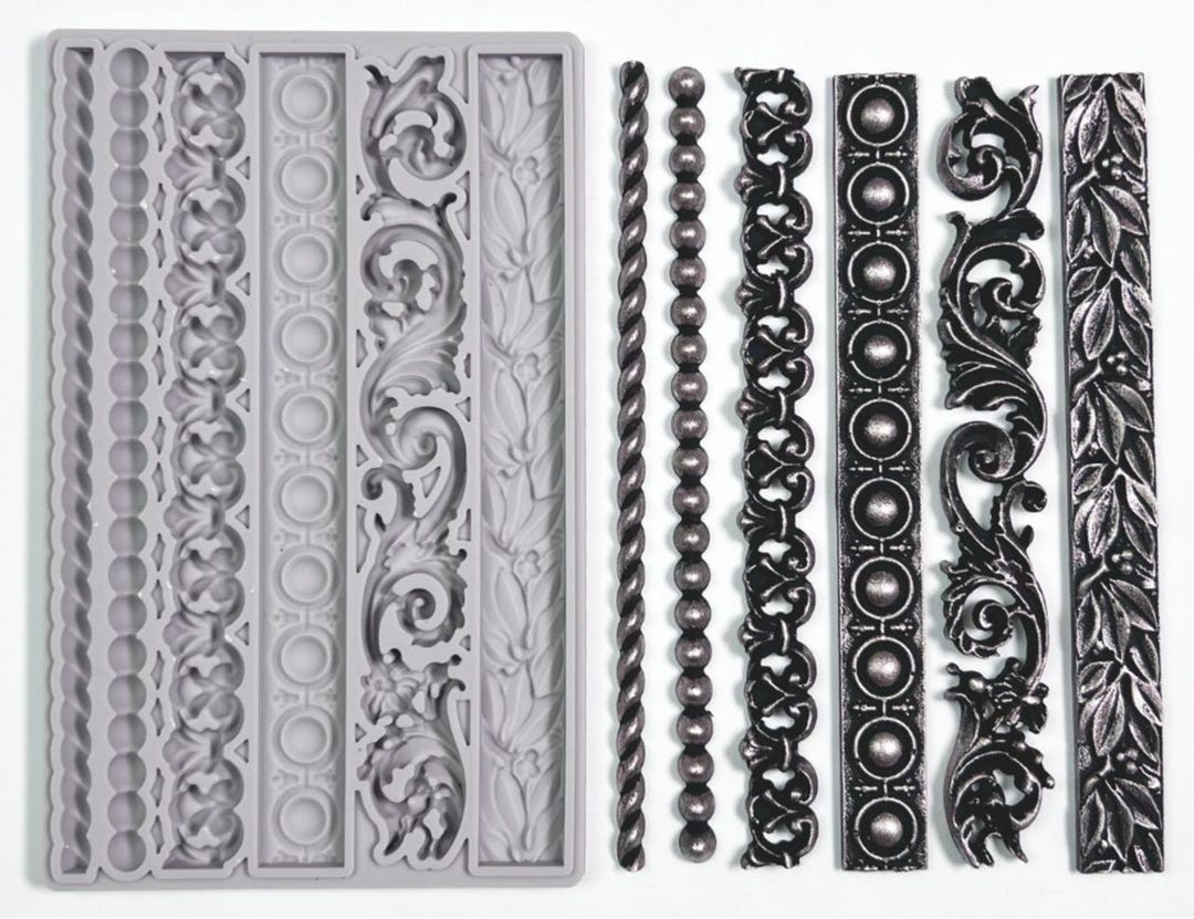 Decoupage Queen Border Mold - Silicone Mold, DIY Crafts, DYI, Casting ...