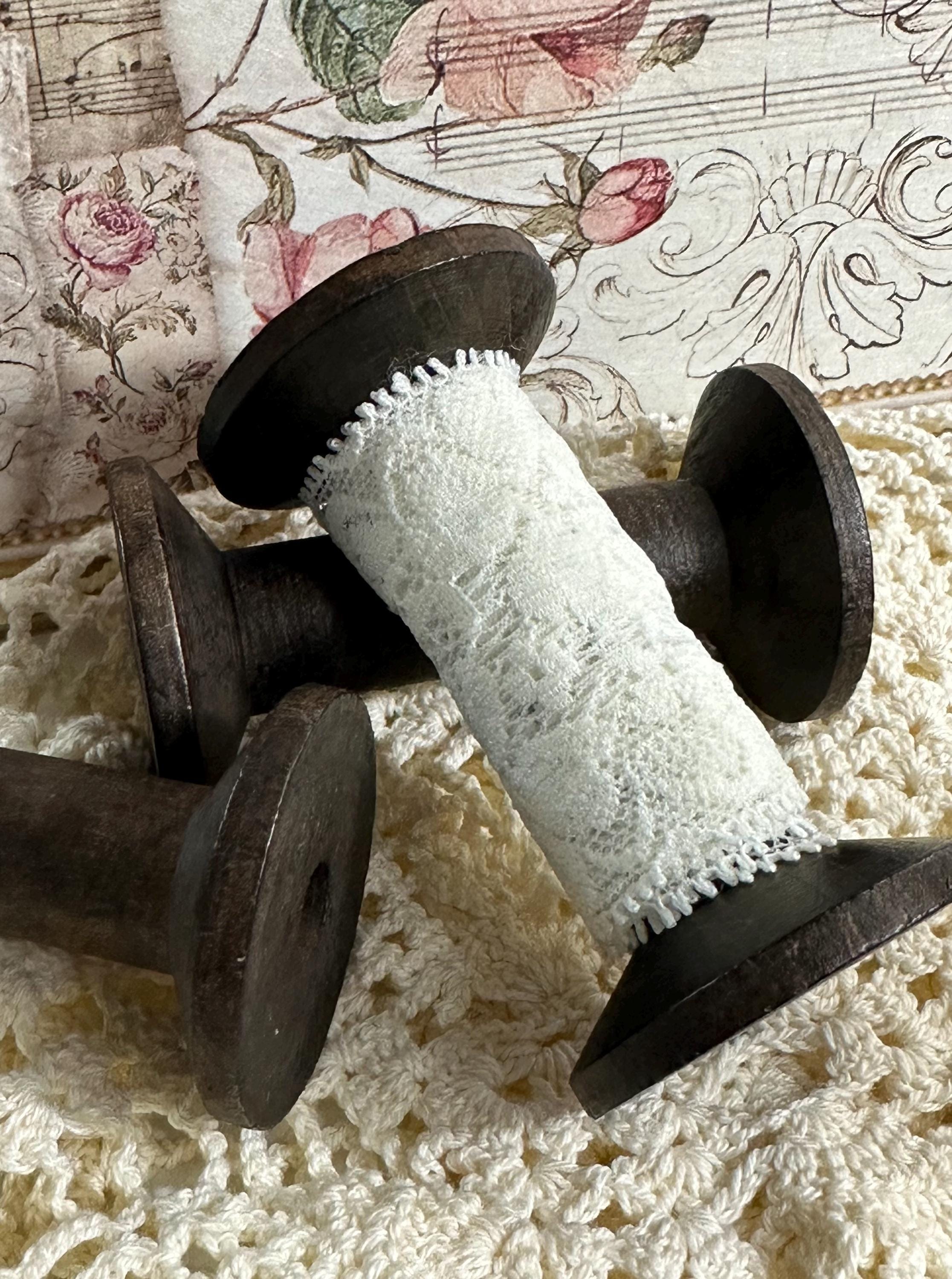 Spool - Wooden Spools #2, Vintage Style Wood Spools, Ribbon Storage, Vintage Wood Spool ...