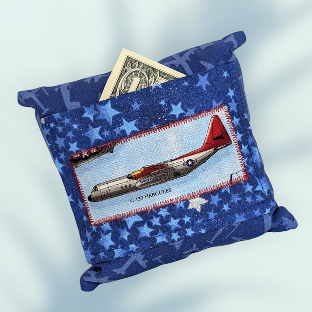 Air Force C-130 Hercules Airplane Tooth Fairy Pillow - Etsy