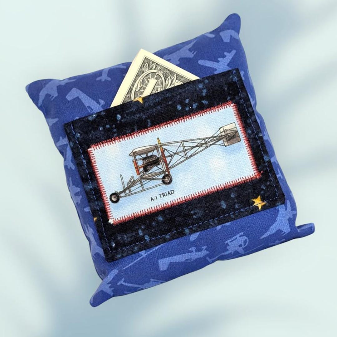 Navy A-1 Triad Airplane Tooth Fairy Pillow - Etsy