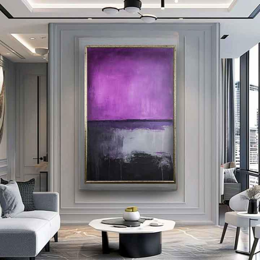 Mark Rothko Painting, Purple Mark Rothko Canvas, Black Mark Rothko Home ...