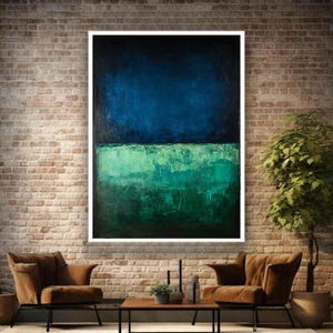 Mark Rothko Green Painting, Blue Mark Rothko Painting, Mark Rothko Wall ...
