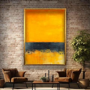 Mark Rothko Yellow Painting, Yellow Mark Rothko Painting, Mark Rothko ...
