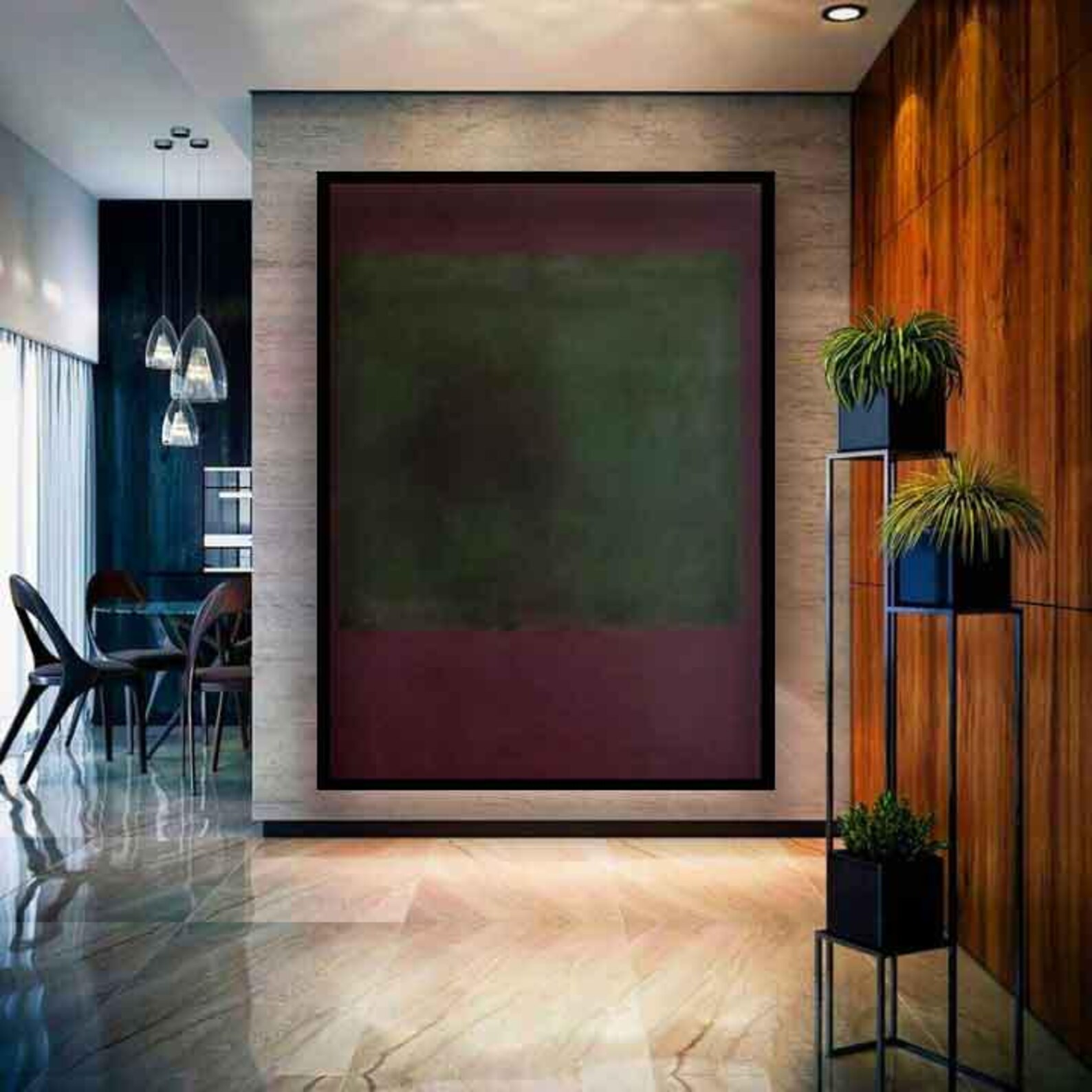 Mark Rothko Green Painting, Purple Mark Rothko Art, Mark Rothko Print ...