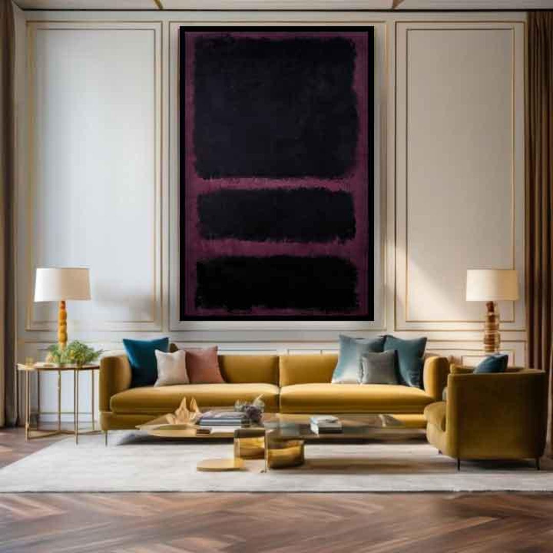 Mark Rothko Black Art, Purple Mark Rothko Painting, Mark Rothko Wall ...