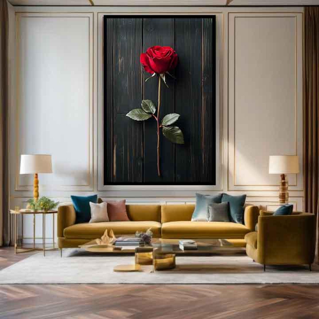 Rose Art, Rose Painting, Rose Canvas, Rose Art Print, Rose Wall Art ...