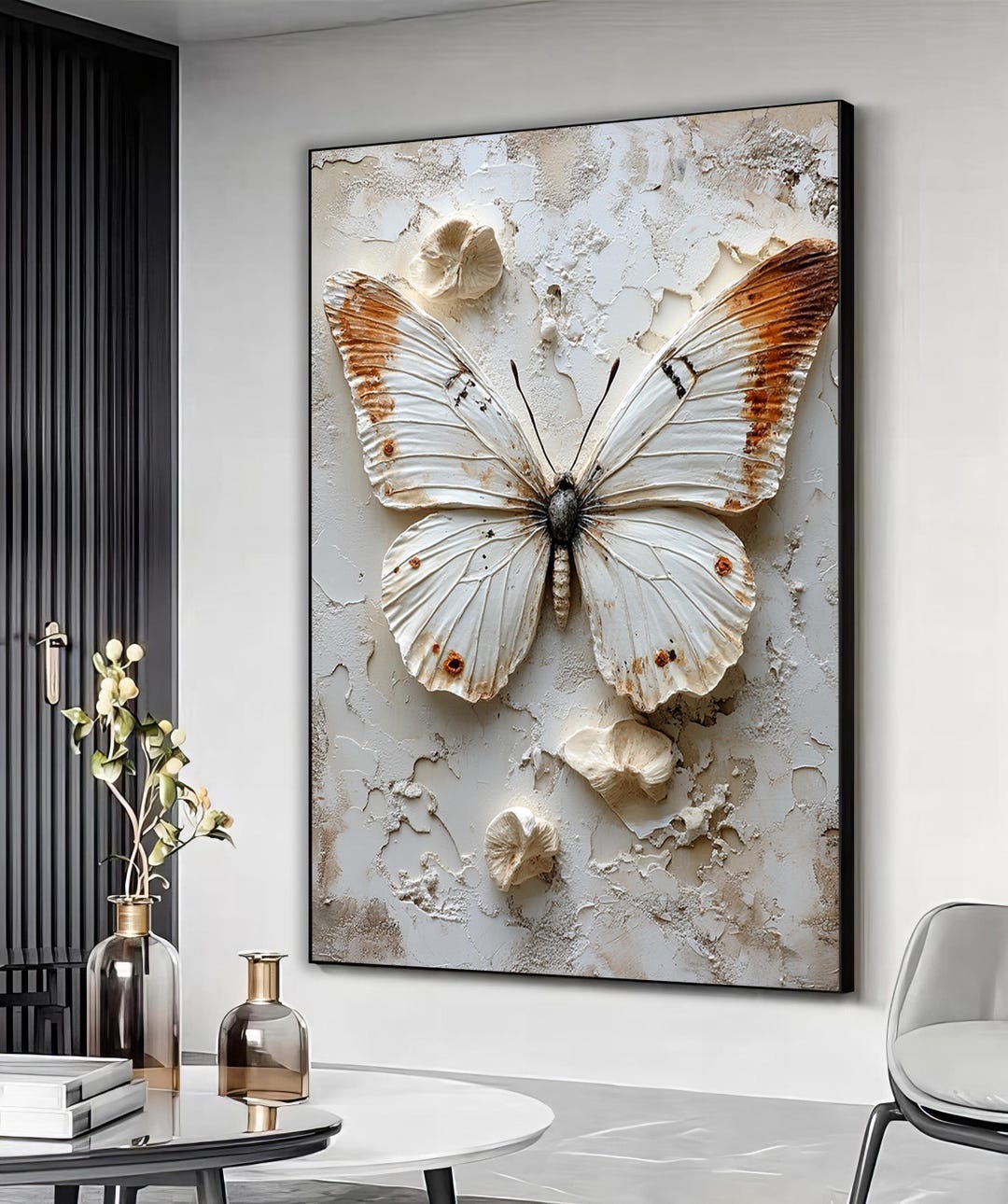 Butterfly Abstract Canvas Wall Art, Butterfly, Butterfly Print ...