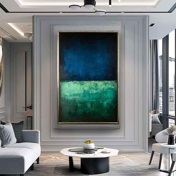 Mark Rothko Green Painting, Blue Mark Rothko Painting, Mark Rothko Wall ...