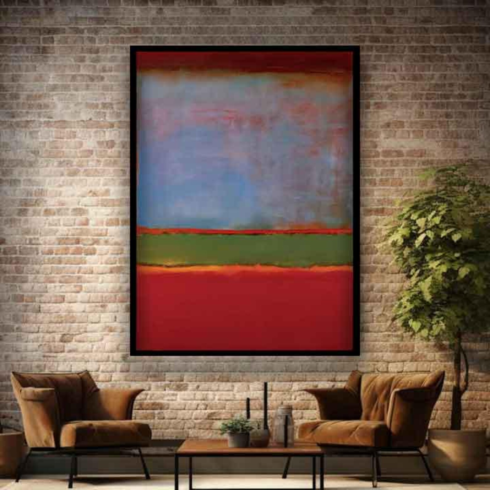 Mark Rothko Red Painting, Green Mark Rothko Art, Mark Rothko Print ...