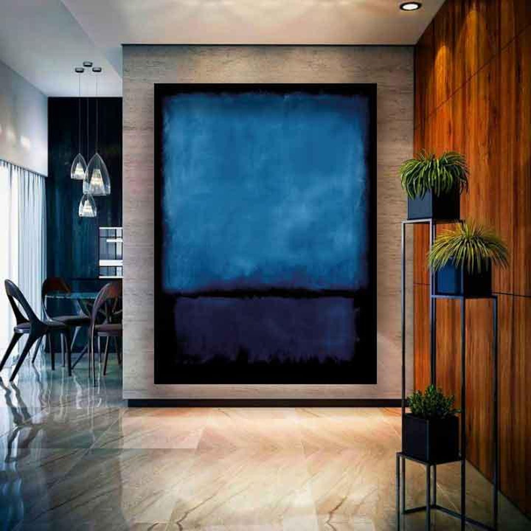 Mark Rothko Blue Painting, Blue Mark Rothko Art, Mark Rothko Print ...