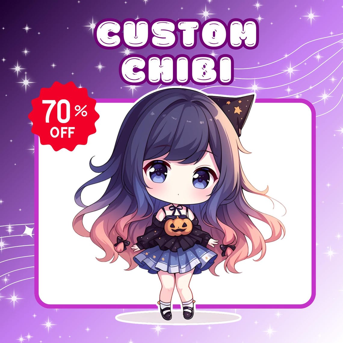 Custom Chibi Anime Original Character Anime Chibi Logo High Quality ...