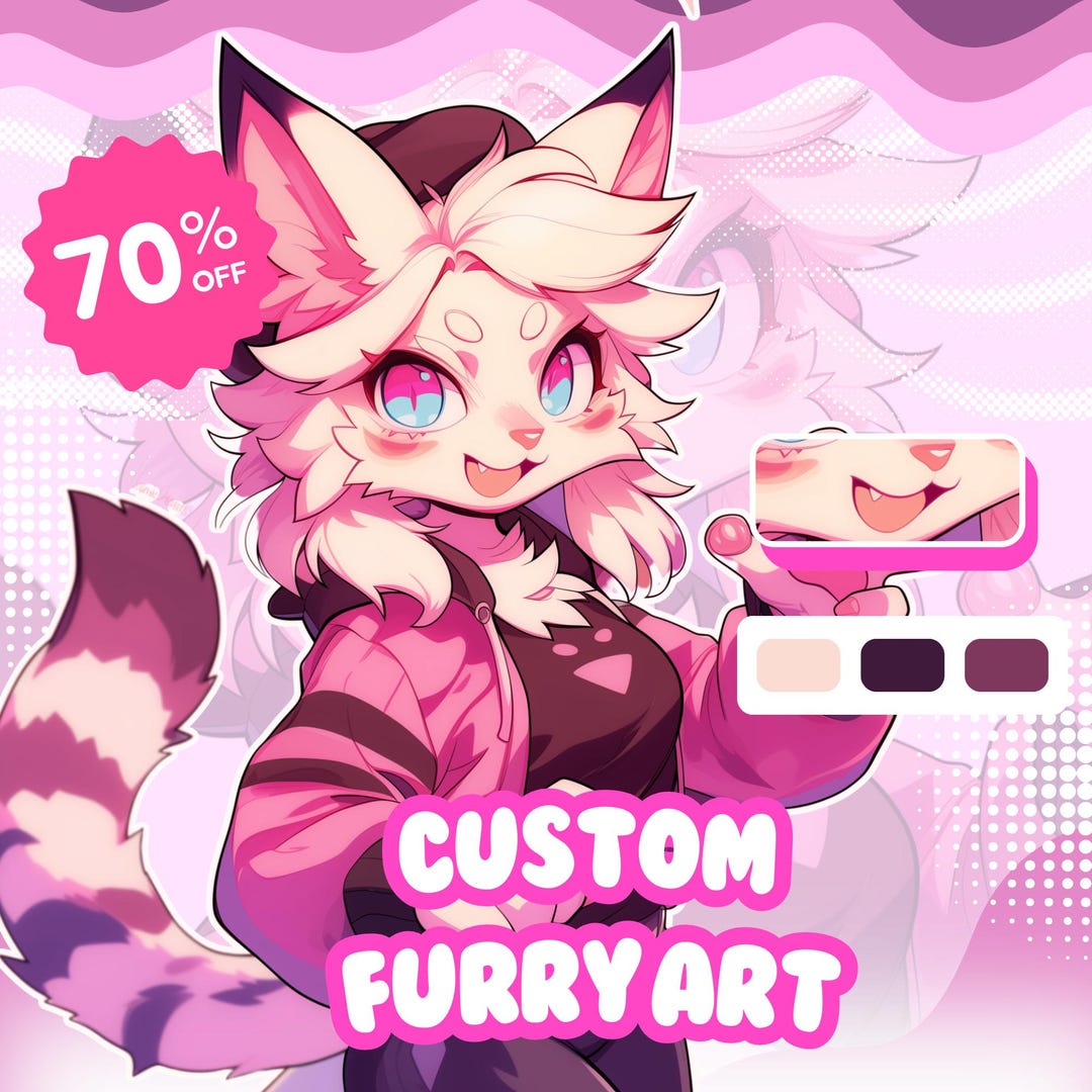 Furry Art Commission | Custom Pfp/headshot Anime Furry Profile Picture ...