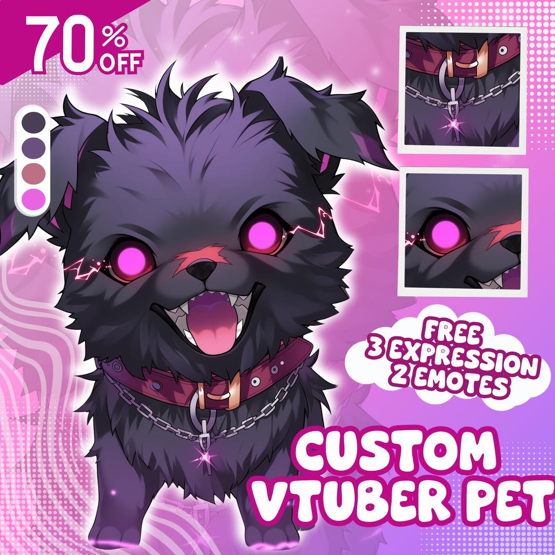 Custom Vtuber Pet: Live2d Mascot for Streamers - Etsy