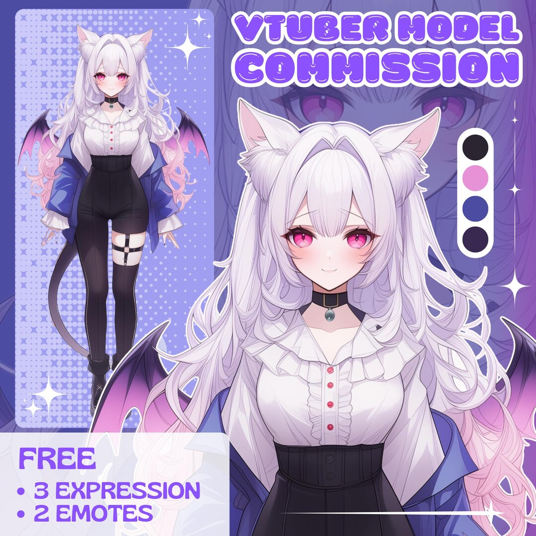Vtuber Model Custom Female or Male | Live2d Model | Vtuber Design ...