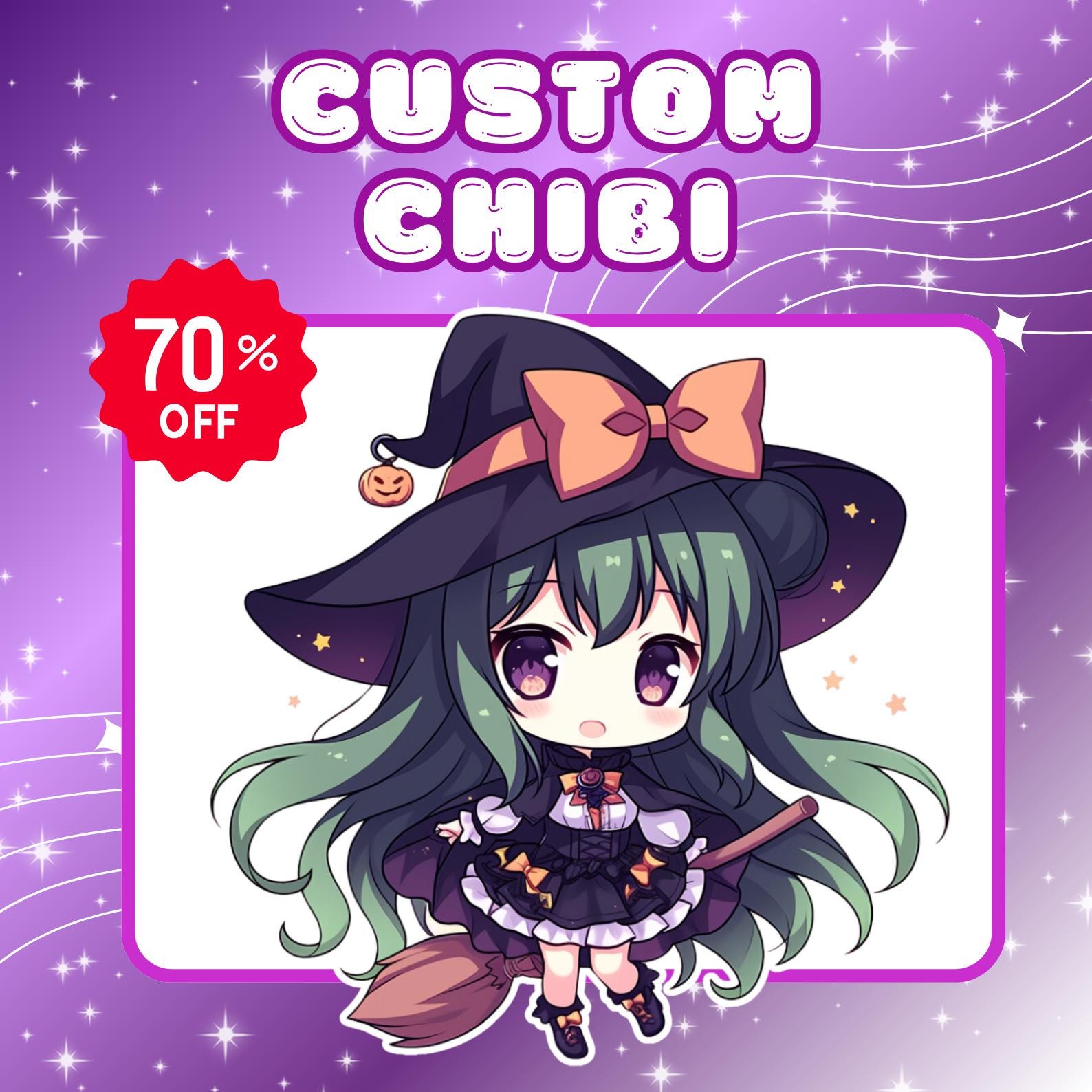 Custom Chibi Anime Original Character Anime Chibi Logo High Quality ...