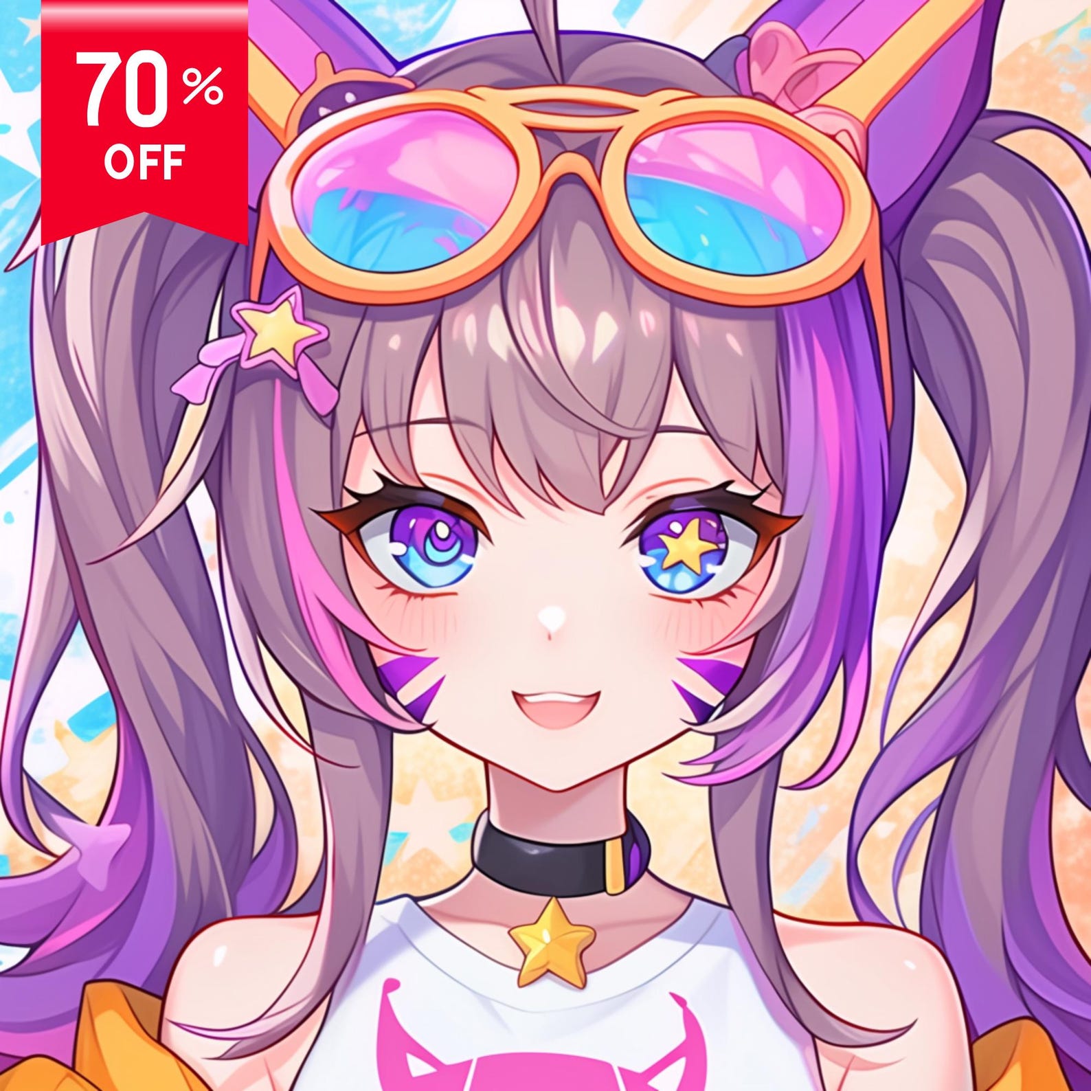 CUSTOM PFP PFP Chibi Social Media Profile Picture Art for Twitch ...
