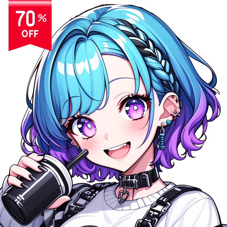 CUSTOM PFP PFP Chibi Social Media Profile Picture Art for Twitch ...